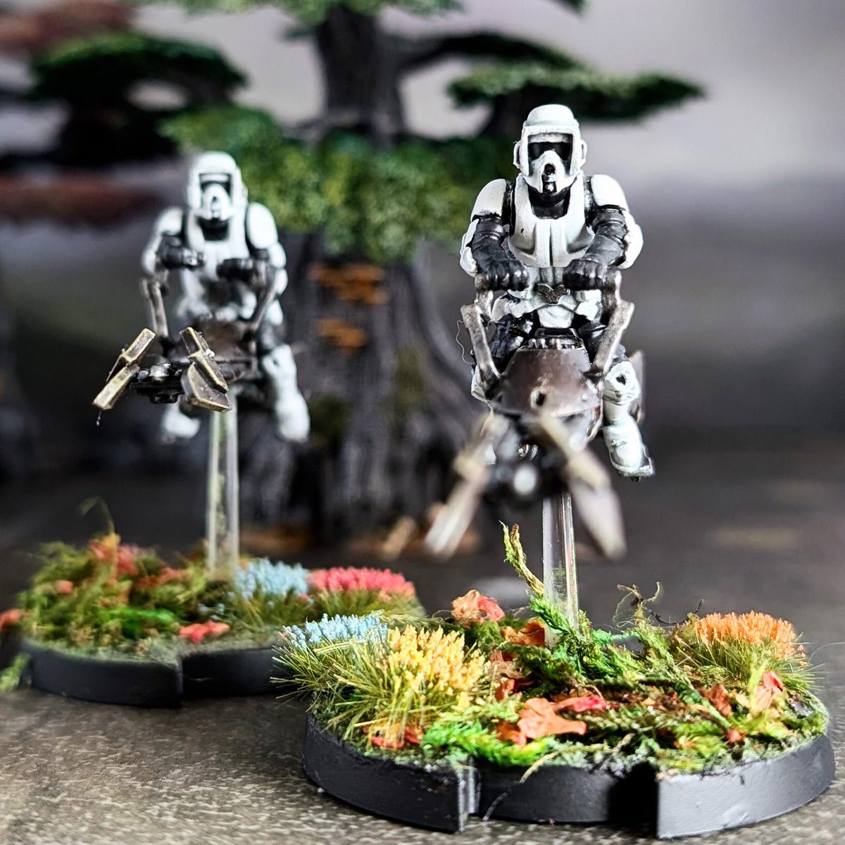 Detailed Look at Painting 74-Z Speeder Bikes - Mythic Minis